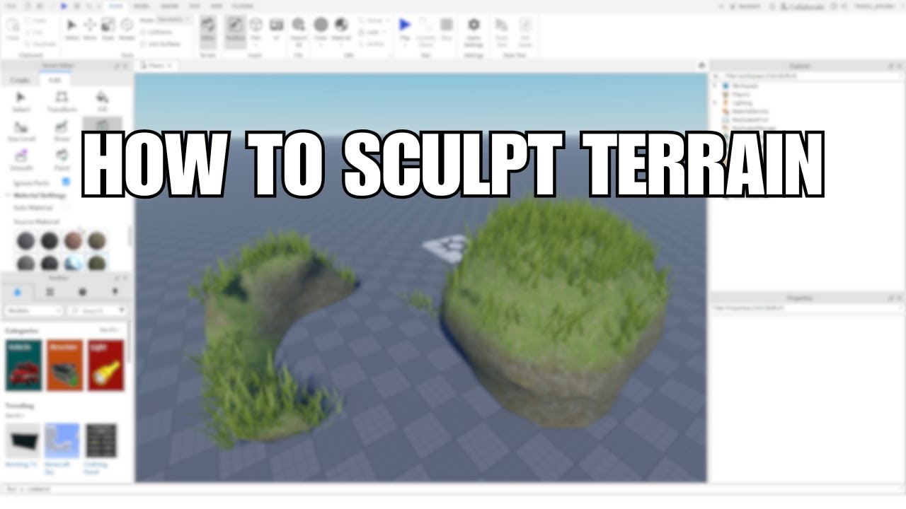 HOW TO SCULPT TERRAIN 2025 ROBLOX STUDIO TUTORIAL [WORKING] - YouTube