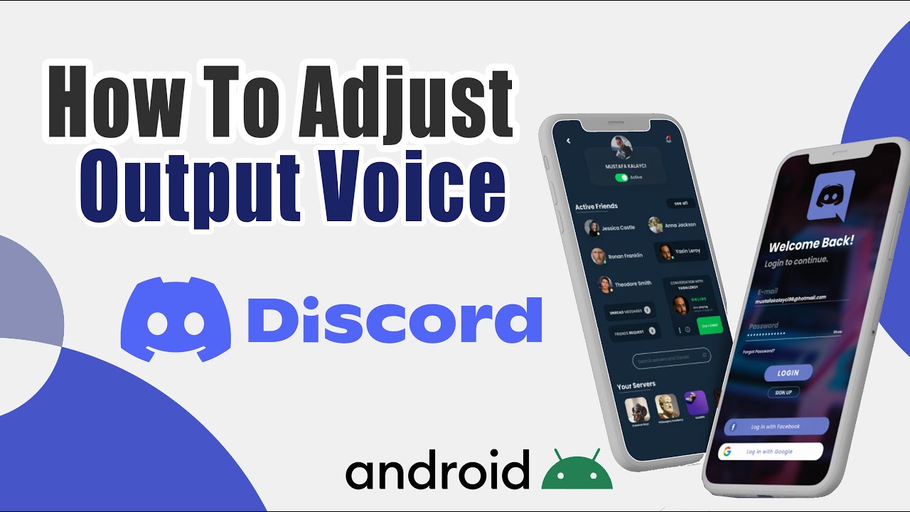 How To Adjust Output Voice On Discord Android - YouTube