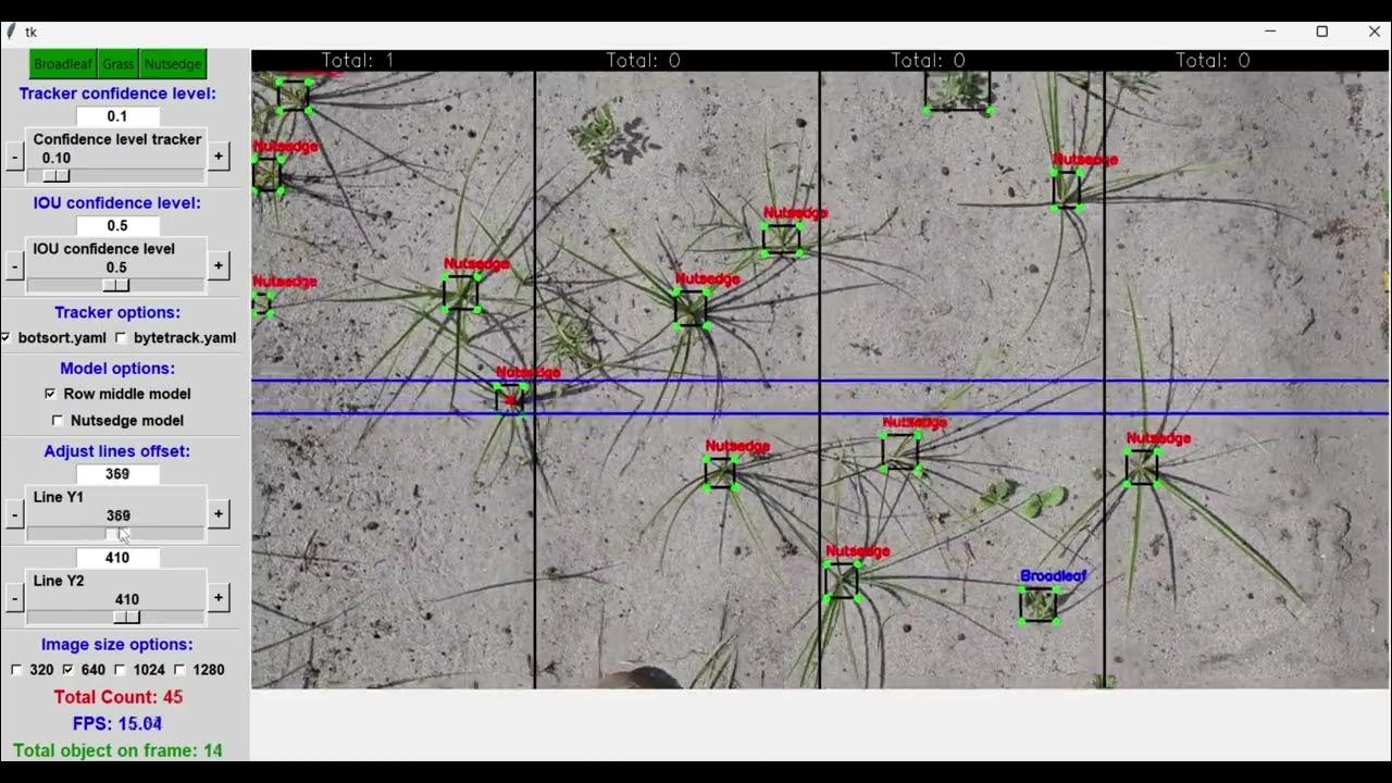 Weed detection using Yolov8 tracking and RTK GPS - YouTube