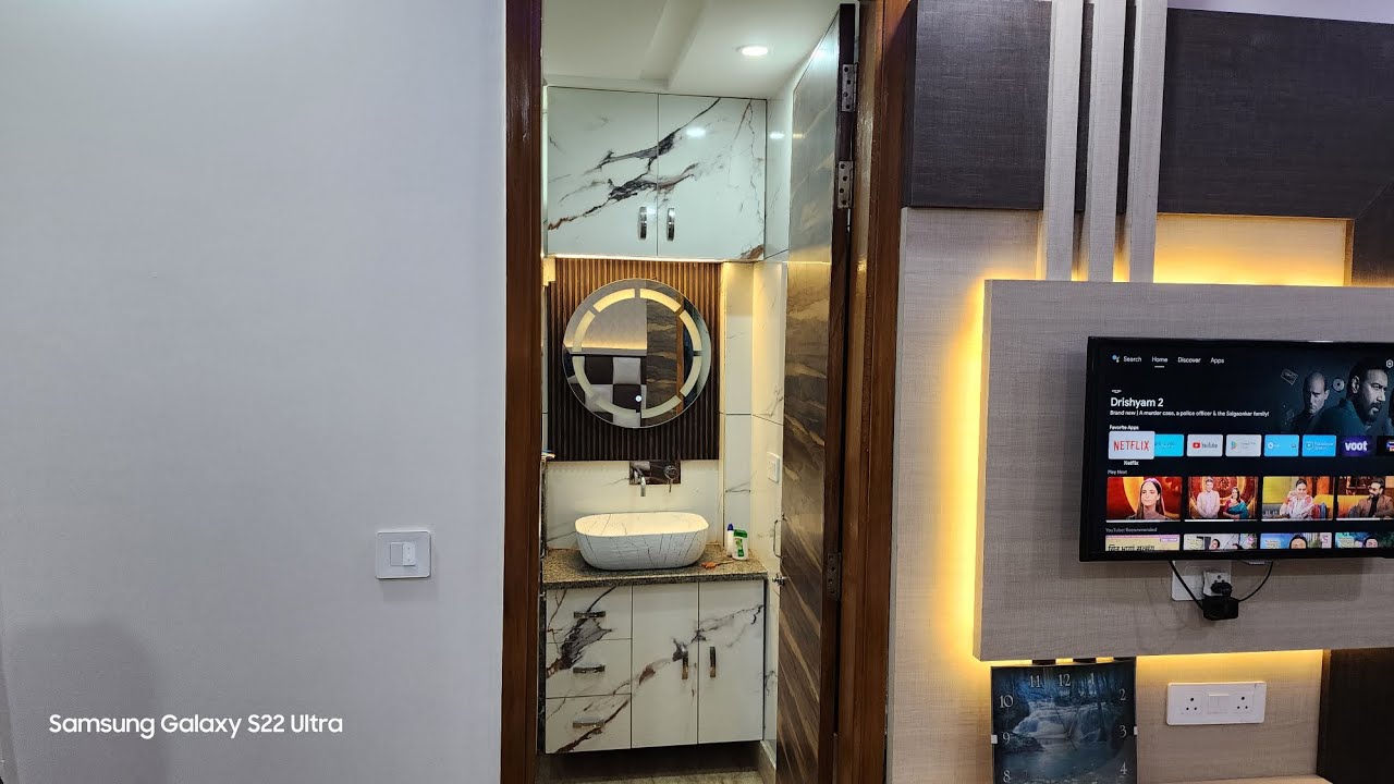 Washroom Attach bedroom vanity unit design - YouTube