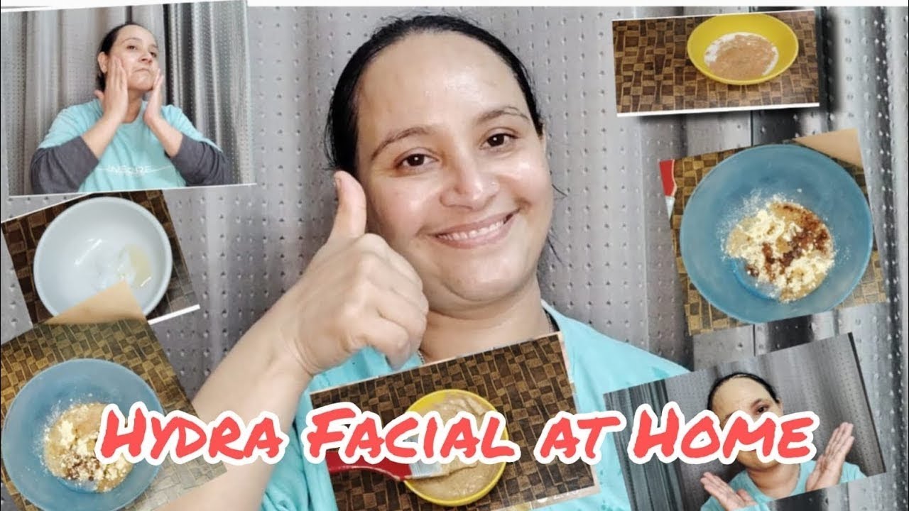 Hydra Facial at Home || घर पर करे और पाए glowing skin🤗🤗 - YouTube