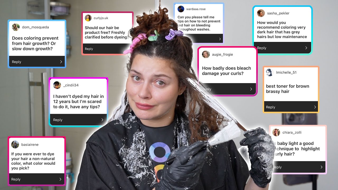 GIVING MYSELF A HAIR COLOR MAKEOVER + ANSWERING YOUR QUESTIONS ABOUT ...