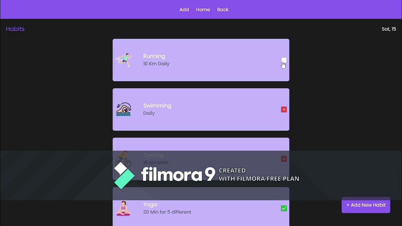 Habit Tracker Application Using Reactjs With Libraries Redux And React Router Dom Coding Ninjas ...