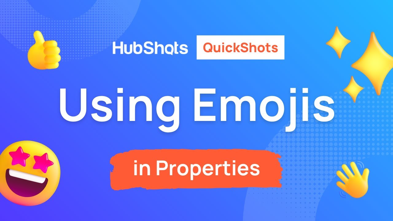 You Should Use Emojis in your HubSpot Property Fields - YouTube