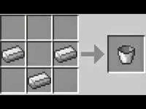Minecraft - comment faire un seau dans minecraft ? - YouTube