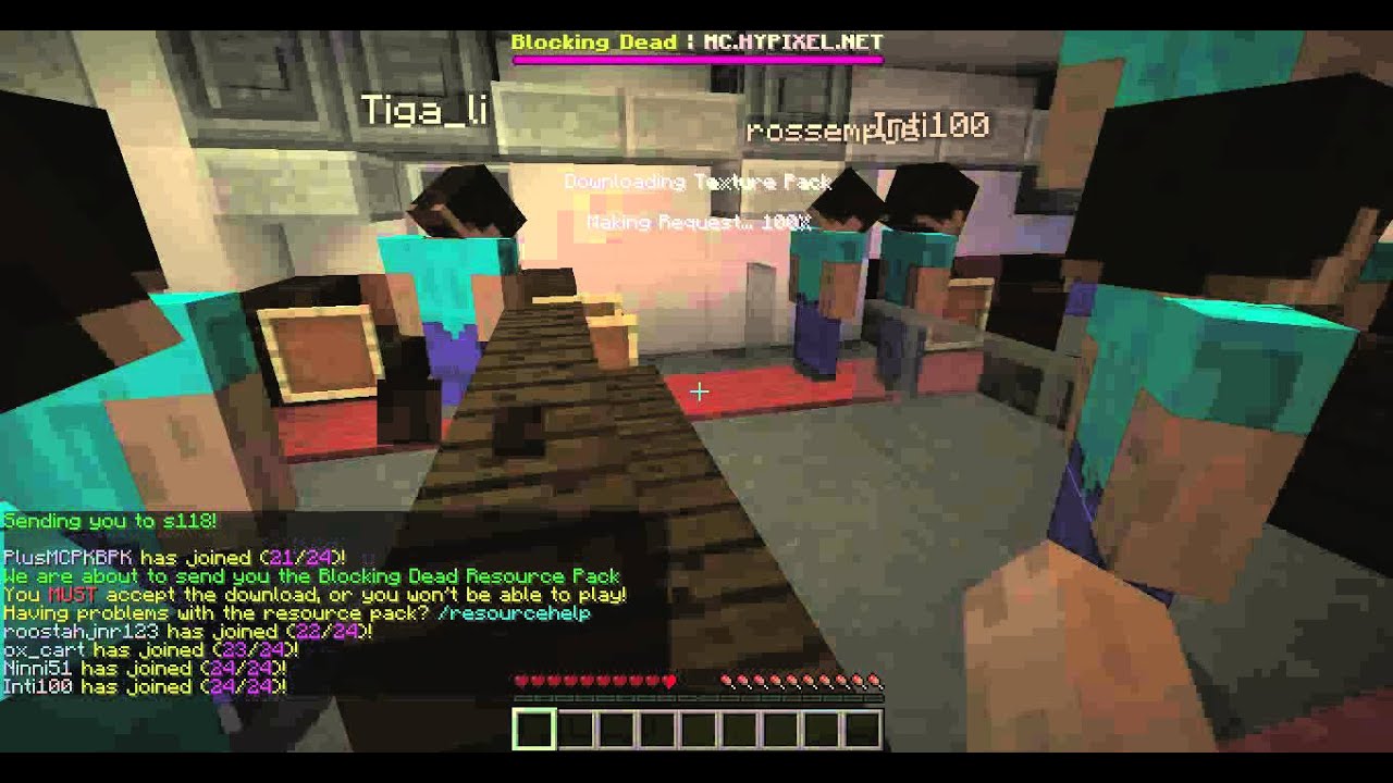 Hypixel Blocking Dead Ploblem [Can't join] - YouTube