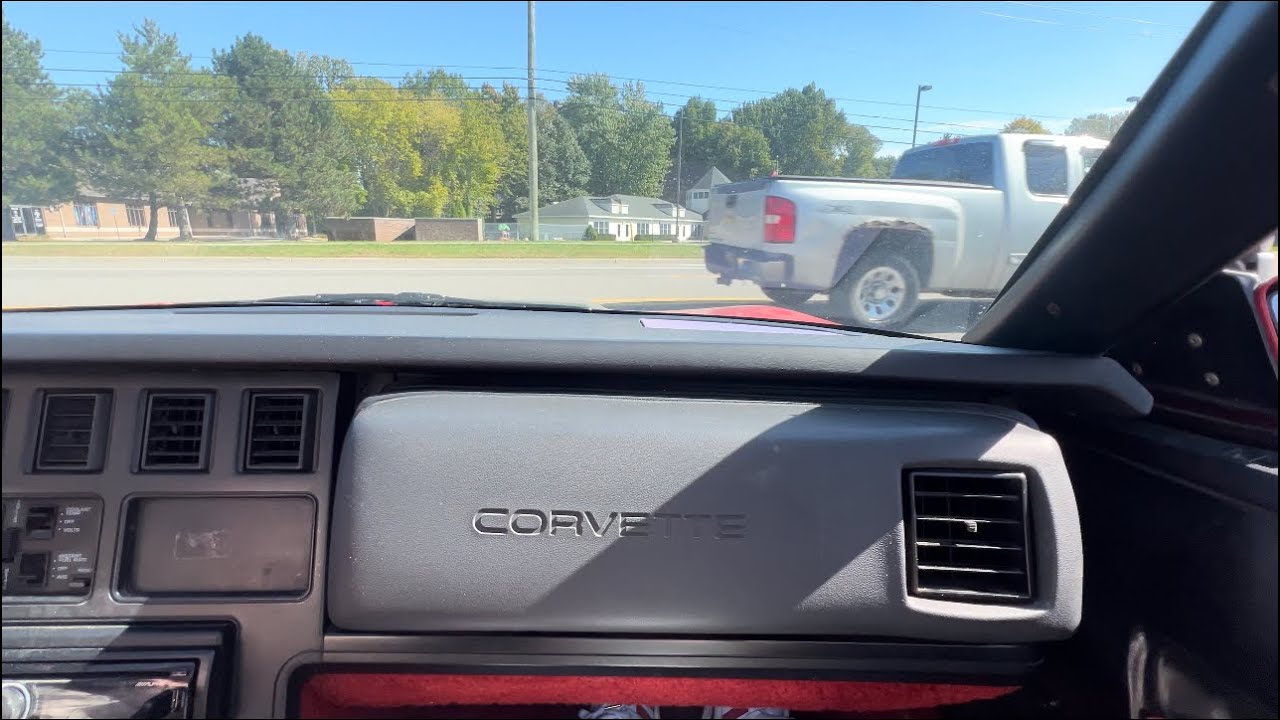 Riding in a 87 C4 Corvette - YouTube