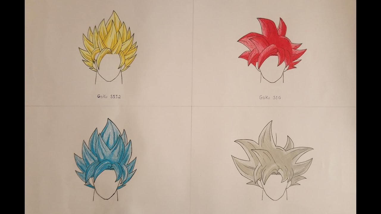 How To Draw Goku s Hair Part 2 Dragon Ball YouTube