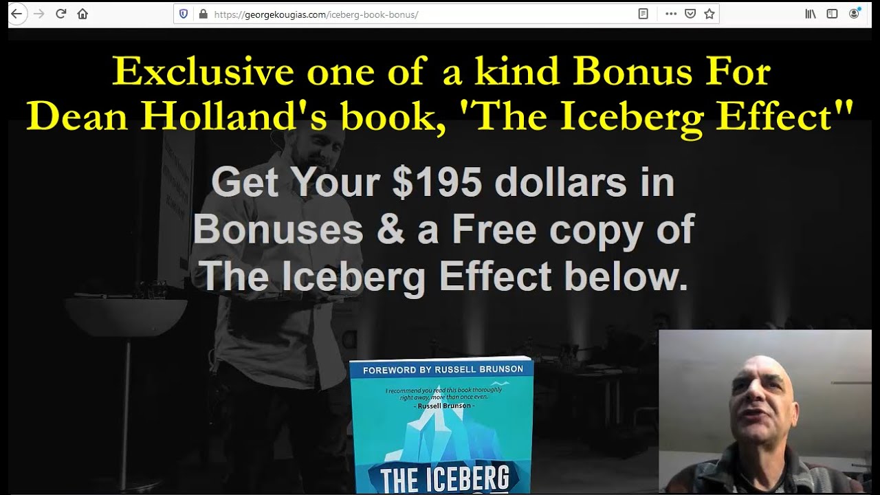 Exclusive Additional Bonus For Dean Holland's 'The Iceberg Effect' Book ...