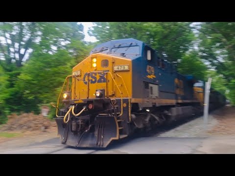 CSX 479 Hits the Straight Track 40mph+ #railroad #csx #train #subscribe #filmora - YouTube