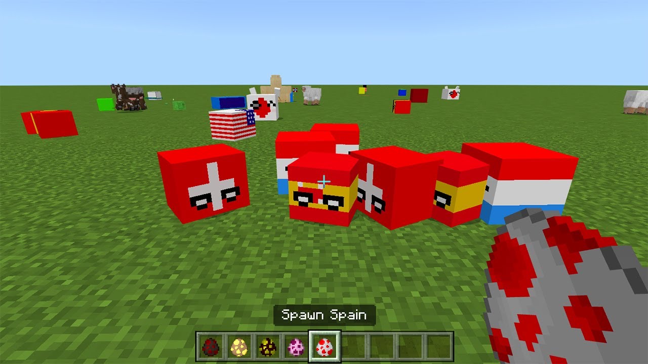 CountryBalls ADDON in Minecraft PE - YouTube