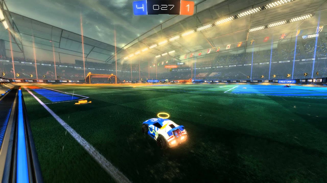 ROCKET LEAGUE - Crazy CROSS PITCH Aerial!!! - YouTube