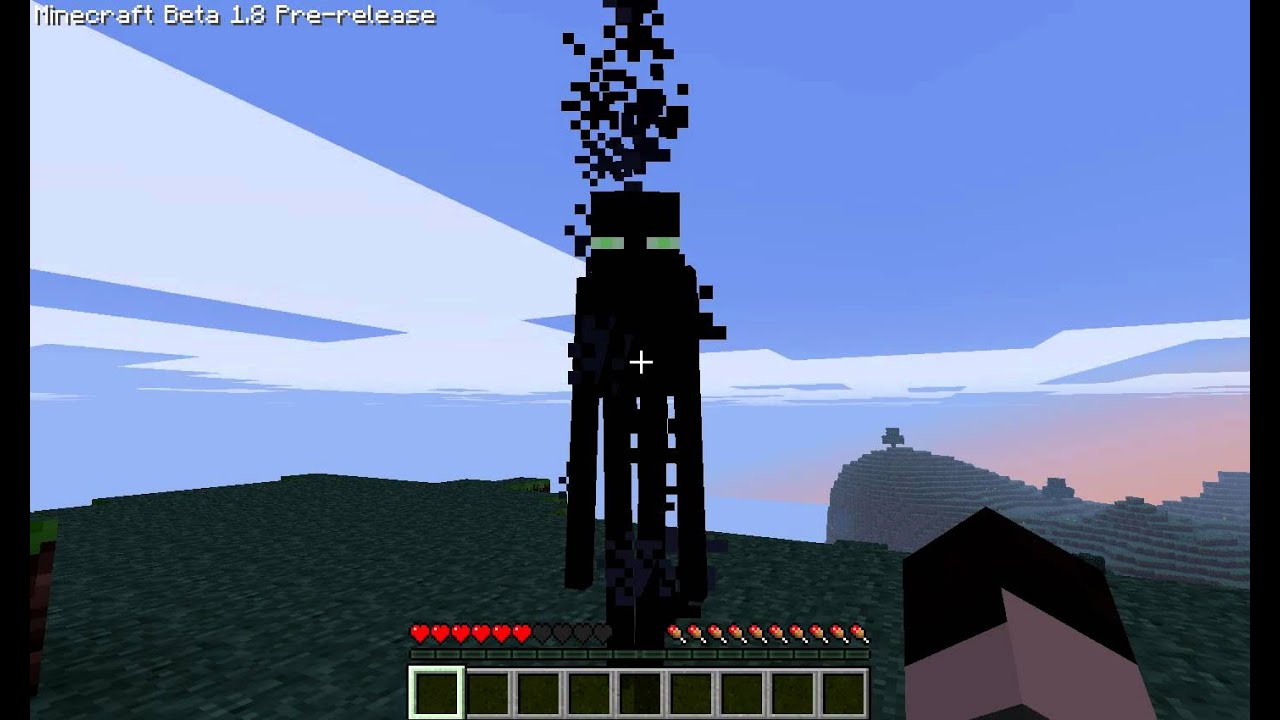 Minecraft- Hand Fighting a Endaman - YouTube