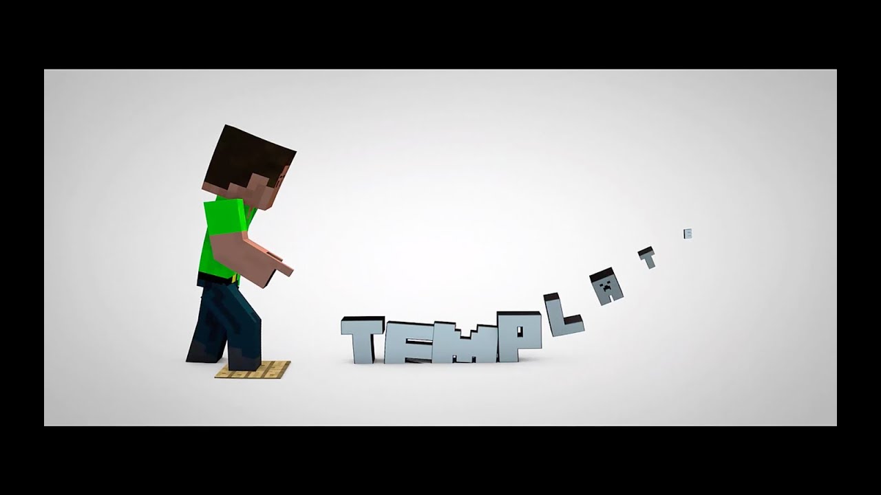 FREE 3D Minecraft Intro Template #116 (with FULL Tutorial) - YouTube