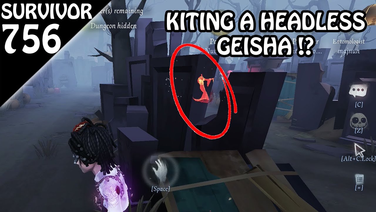 This Skin makes Geisha became Headless - Survivor Rank #756 (Identity v ...