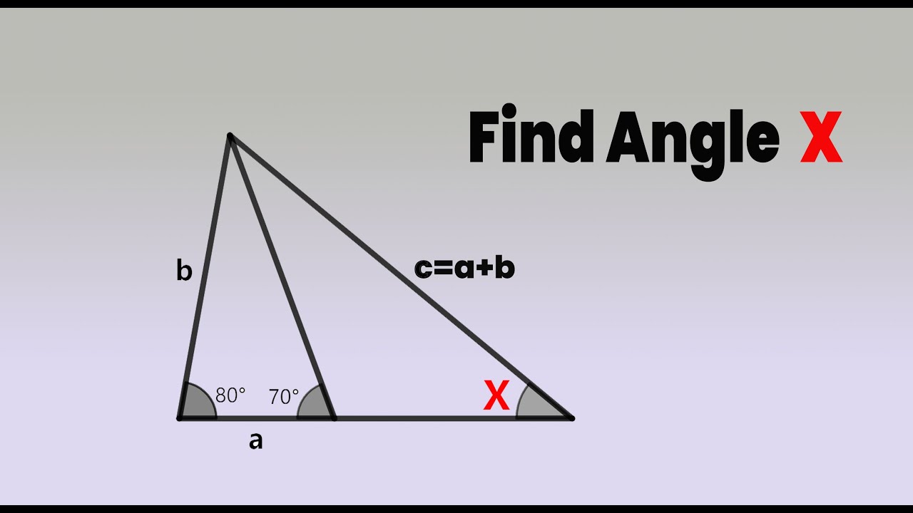 Find angle X. | a nice geometry problem. - YouTube