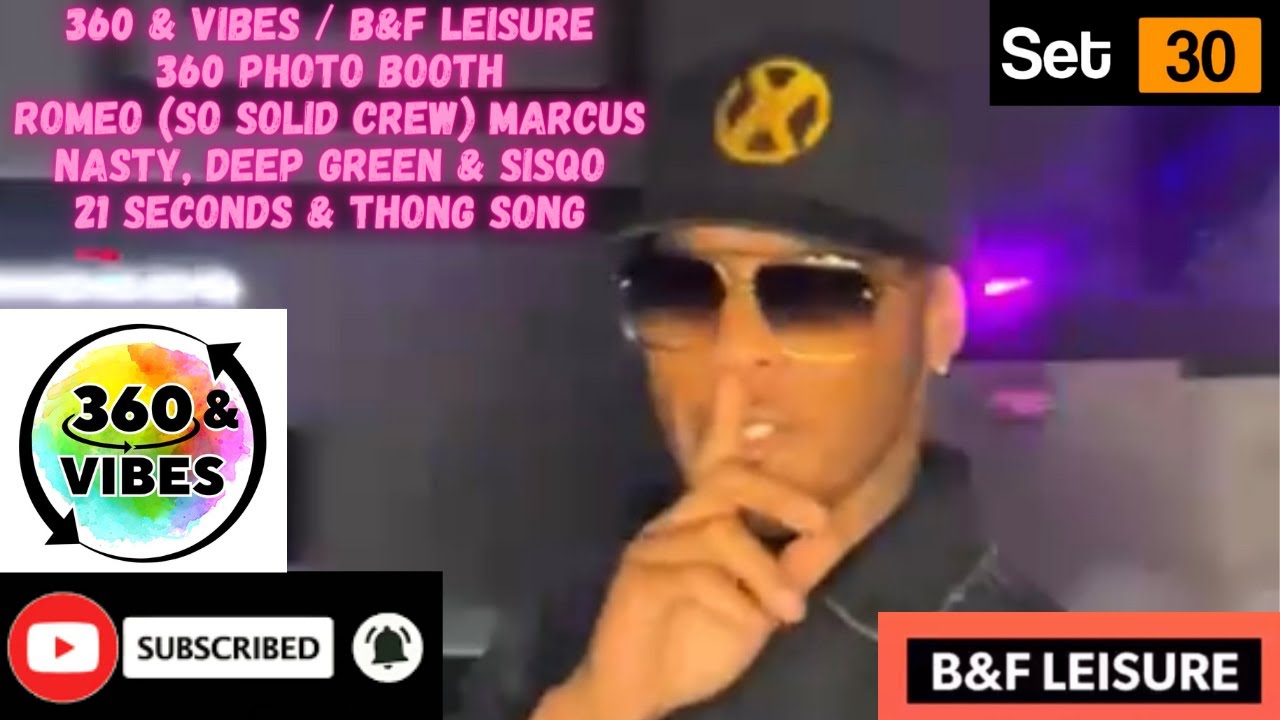 360 Photo Booth, Romeo (So Solid Crew) Marcus Nasty, Deep Green, White ...