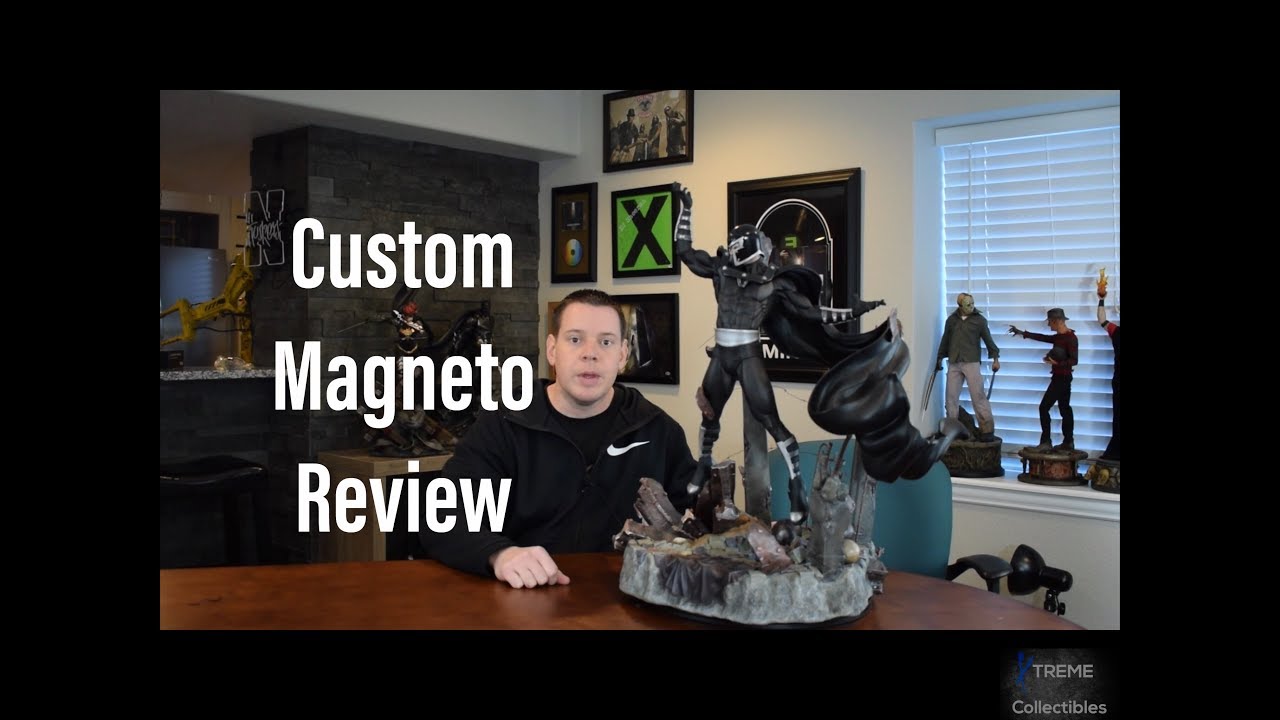 Custom Magneto (Repaint) Statue Review - YouTube