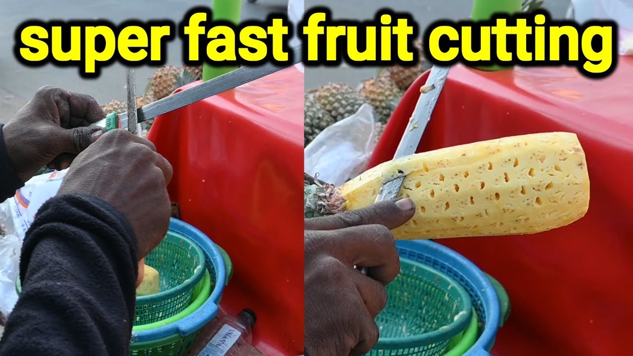 fruit cutting skill | super fast fruit cutting skill | - YouTube