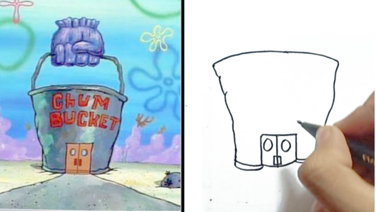 Bagus bangett!! menggambar rumah plankton - YouTube
