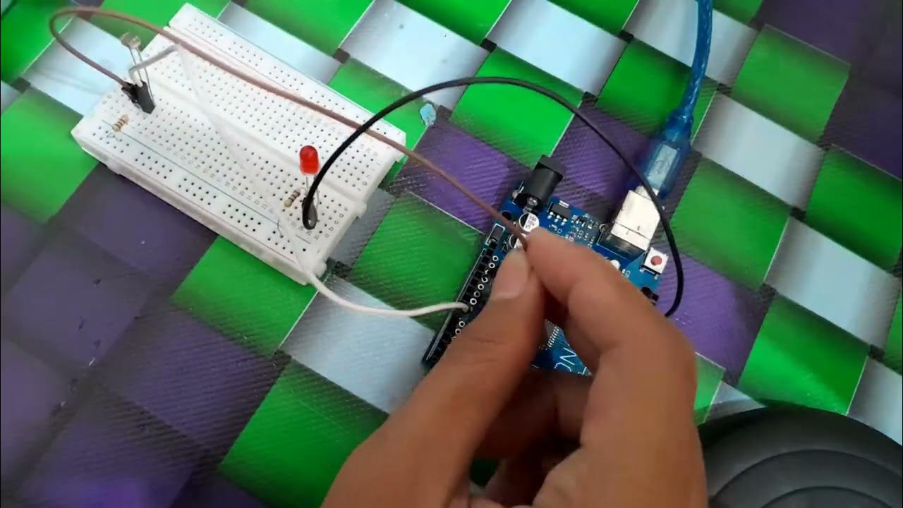 Project 6 - Sensor cahaya photocell menggunakan (Arduino Uno) - YouTube