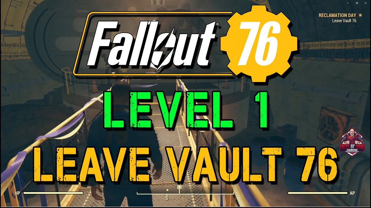 Fallout 76 - Level 1 Character - Leave Vault 76 - YouTube