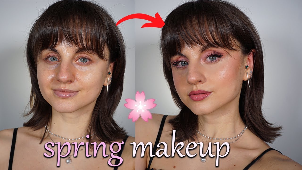 soft pink spring makeup tutorial for spring 2025 🌸 - YouTube
