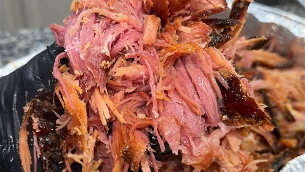 Pulled Ham on the Pellet Grill | Smoking a Ham like a Pork Butt 🔥🔥 ...