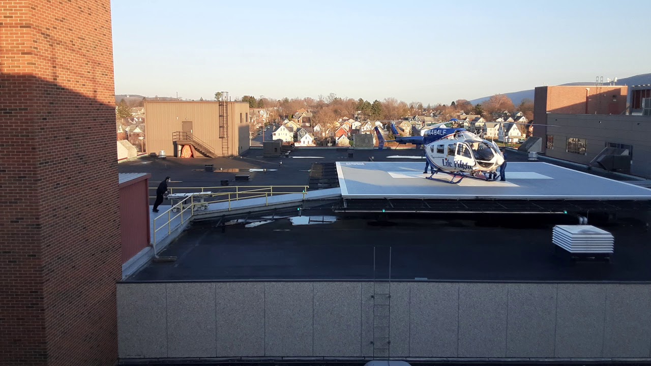 Life flight landing at Williamsport hospital. - YouTube