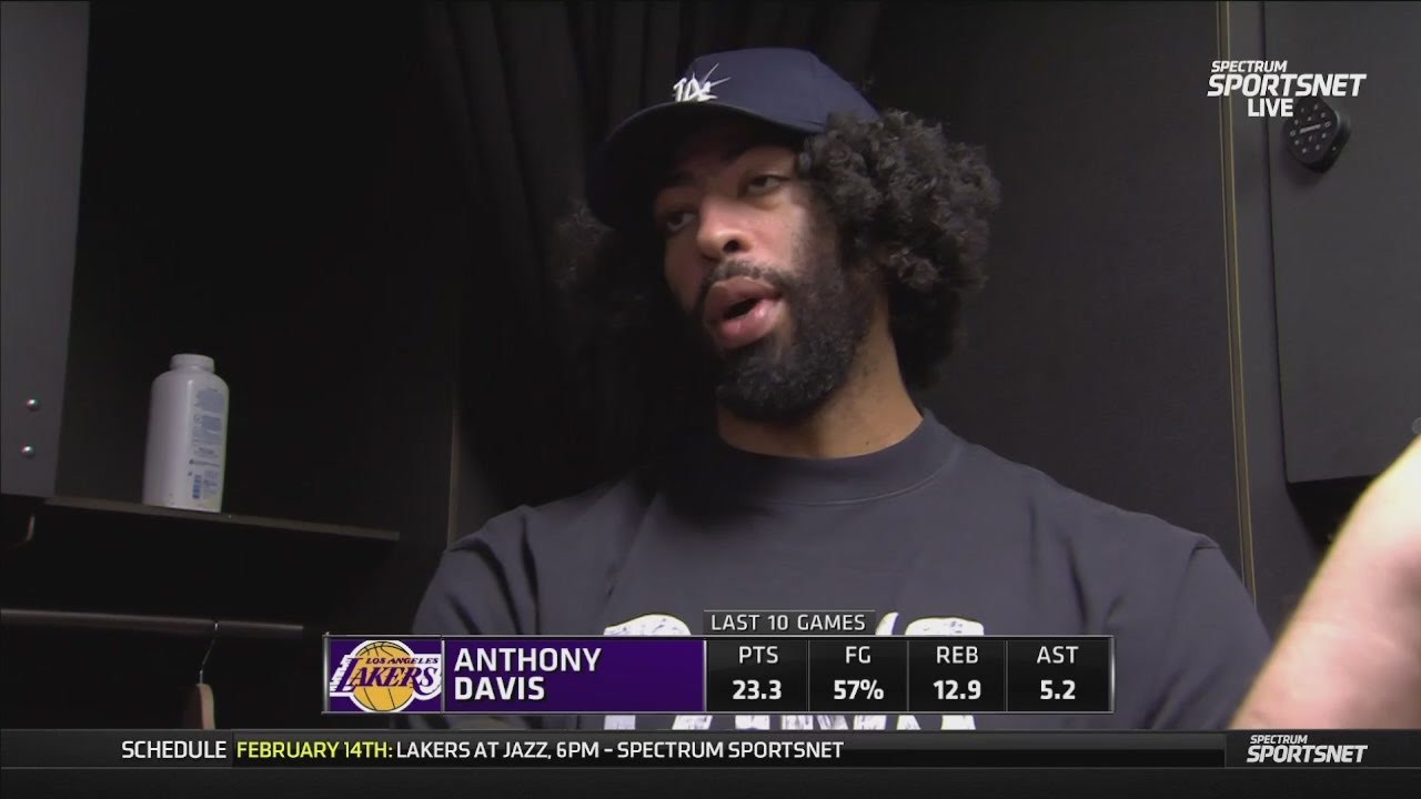 Anthony Davis POSTGAME INTERVIEW | Los Angeles Lakers beat Charlotte ...