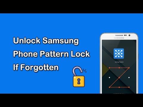 3 Ways to Unlock Samsung Phone Pattern Lock If Forgotten - YouTube