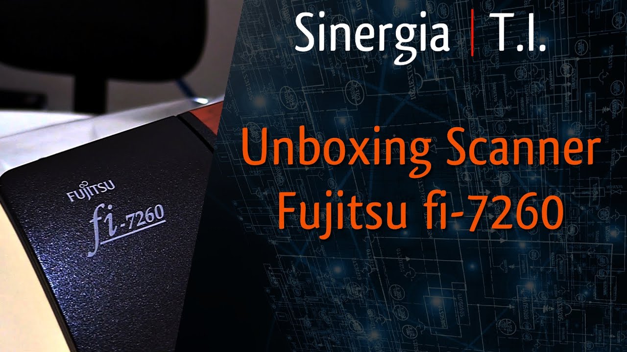 Scanner Fujitsu fi-7260 Unboxing Flatbed (scanner com mesa para ...