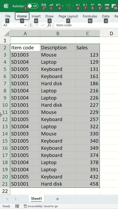 Add Subtotal using shortcut key in excel - YouTube