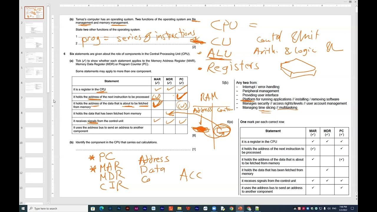 Q and A Chapter 4 Operating Systems and Computer Architecture - YouTube