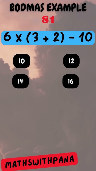 BODMAS: Common Mistakes to Avoid #shorts #mathematics #education - YouTube