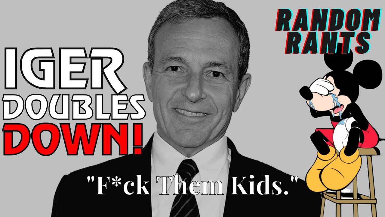 Random Rants: CEO Bob Iger: WOKE DISNEY Is Here To Stay "As Long As I’m In The Job!" - YouTube