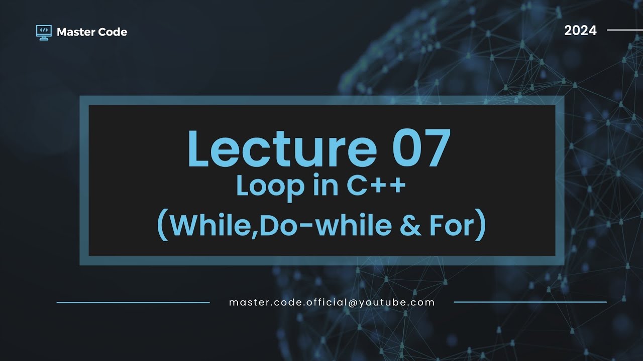 Lecture 07 Loop In C For Loop While Loop Do While Loop