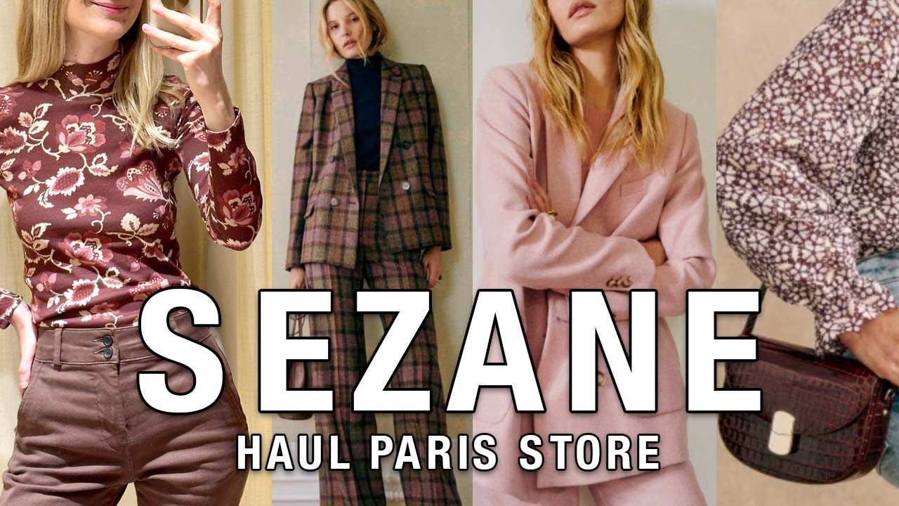 SEZANE Haul & try-on | Shop With Me at Sezane's Paris Store - YouTube