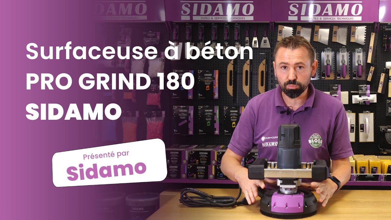 Présentation et démonstration de la Surfaceuse à béton PRO GRIND 180 ...