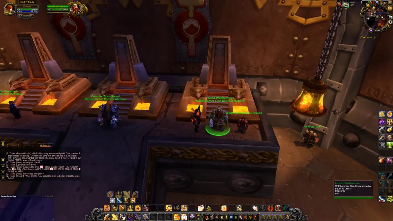WoW - Draenor - Exploring IRONFORGE (and Old Ironforge) Gameplay - (No ...