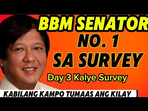 LIVE: BBM SENATORS NANGUNGUNA PARIN SA KALYE SURVEY. - YouTube