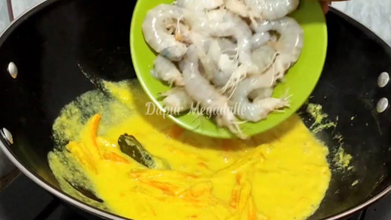 OLAHAN SEDERHANA UDANG BUMBU KUNING || RESEP UDANG || CARA MASAK UDANG ...