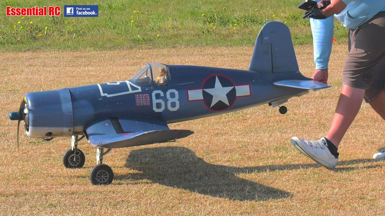 SENSATIONAL SCALE !!! LARGE SCALE F4U CORSAIR and P-51 MUSTANG ...