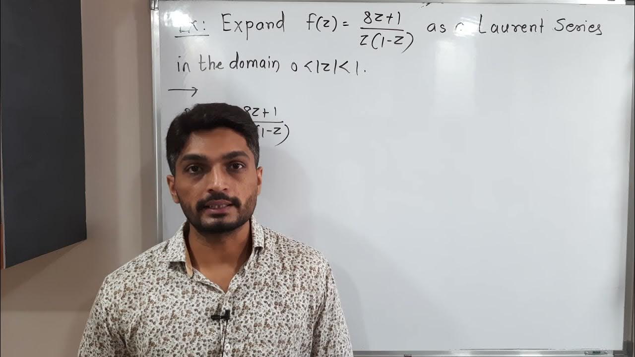 Basic Complex Analysis - Unit 3 - Lecture 2 - Example of Laurent series - YouTube