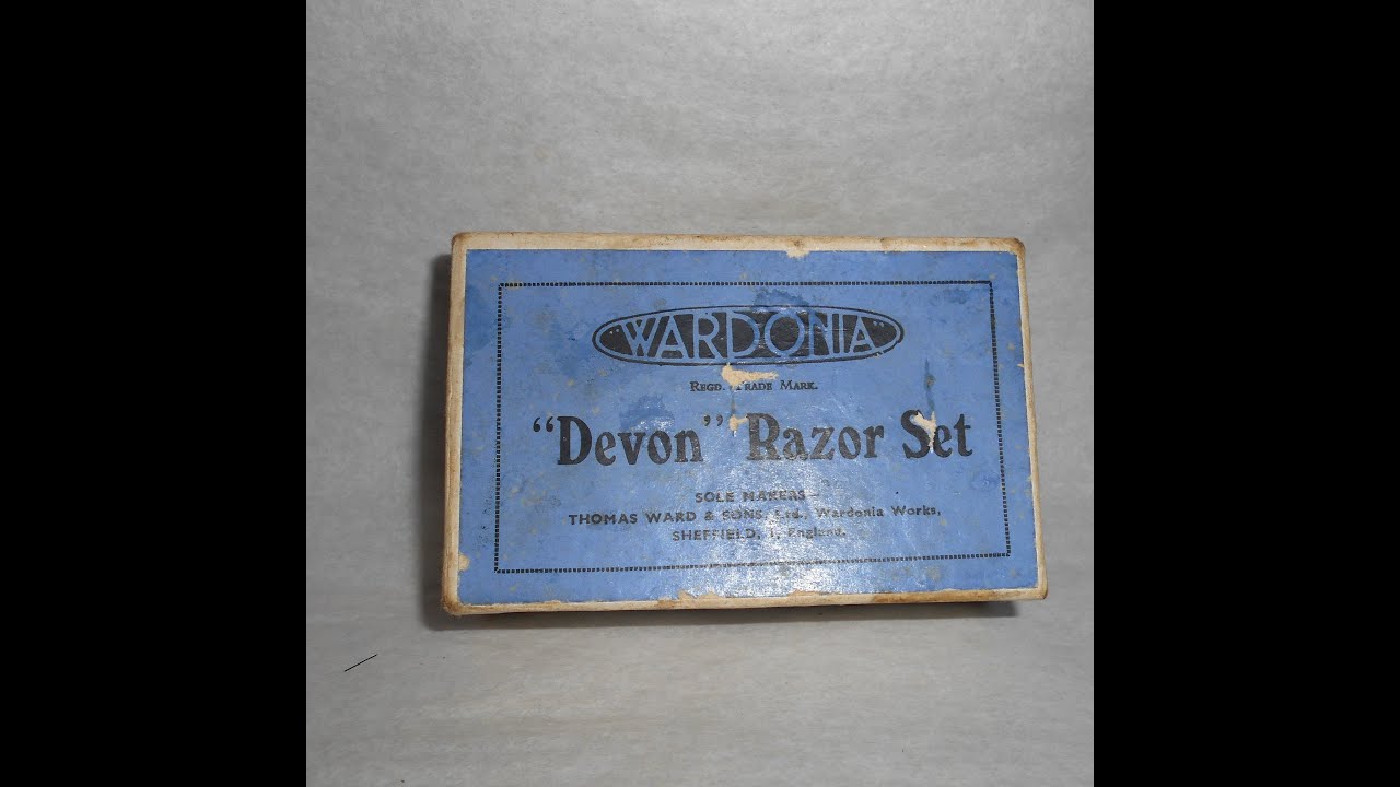 Wardonia Devon NOS 1930s Razor Set W Case and Blades - YouTube
