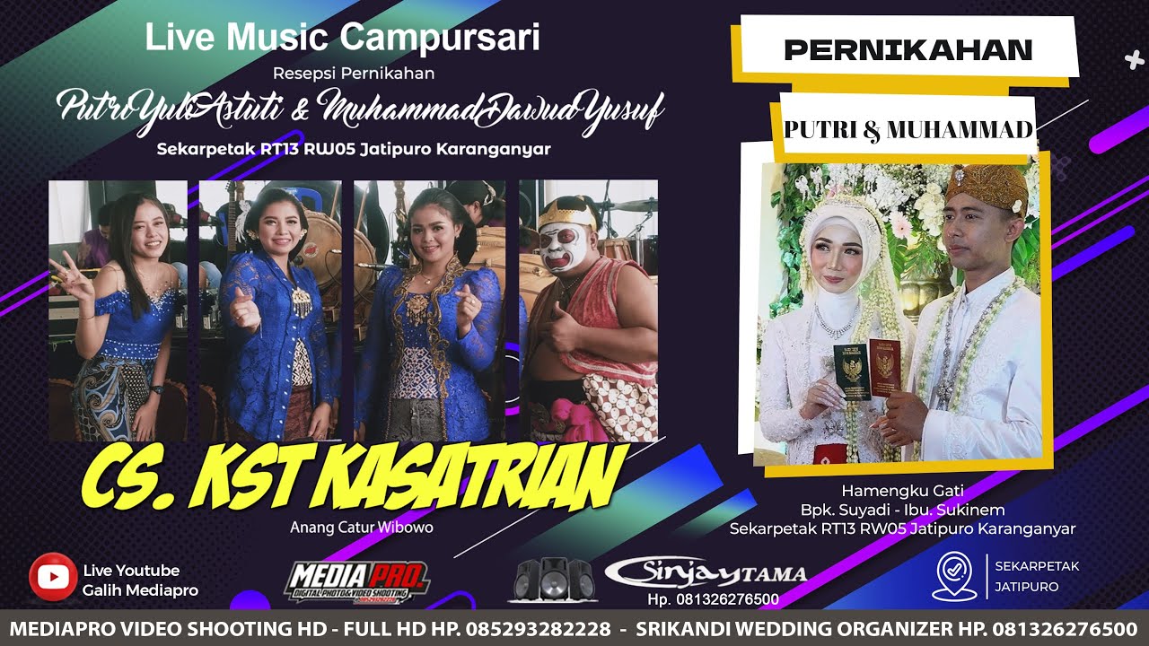 🔴 LIVE PERNIKAHAN PUTRI YULI ASTUTI & MUHAMMAD DAWUD YUSUF - CAMPURSARI ...