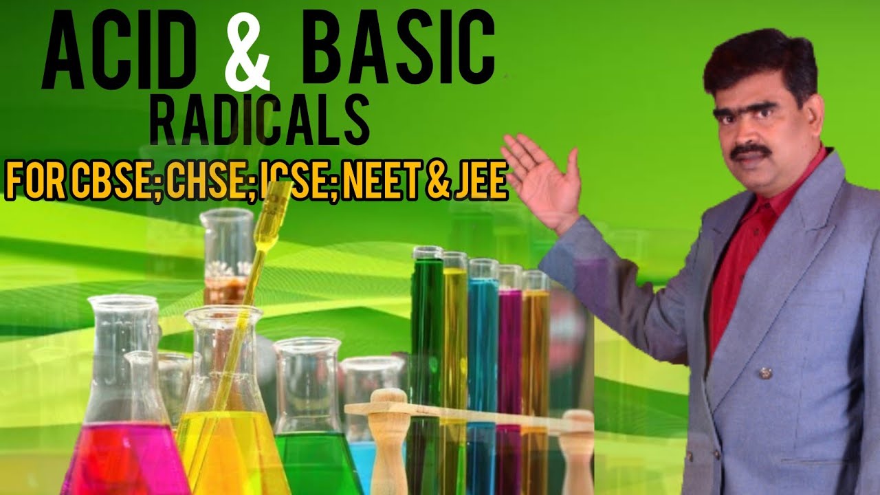 Acid &Basic Radicals {Basic Chemistry} - YouTube