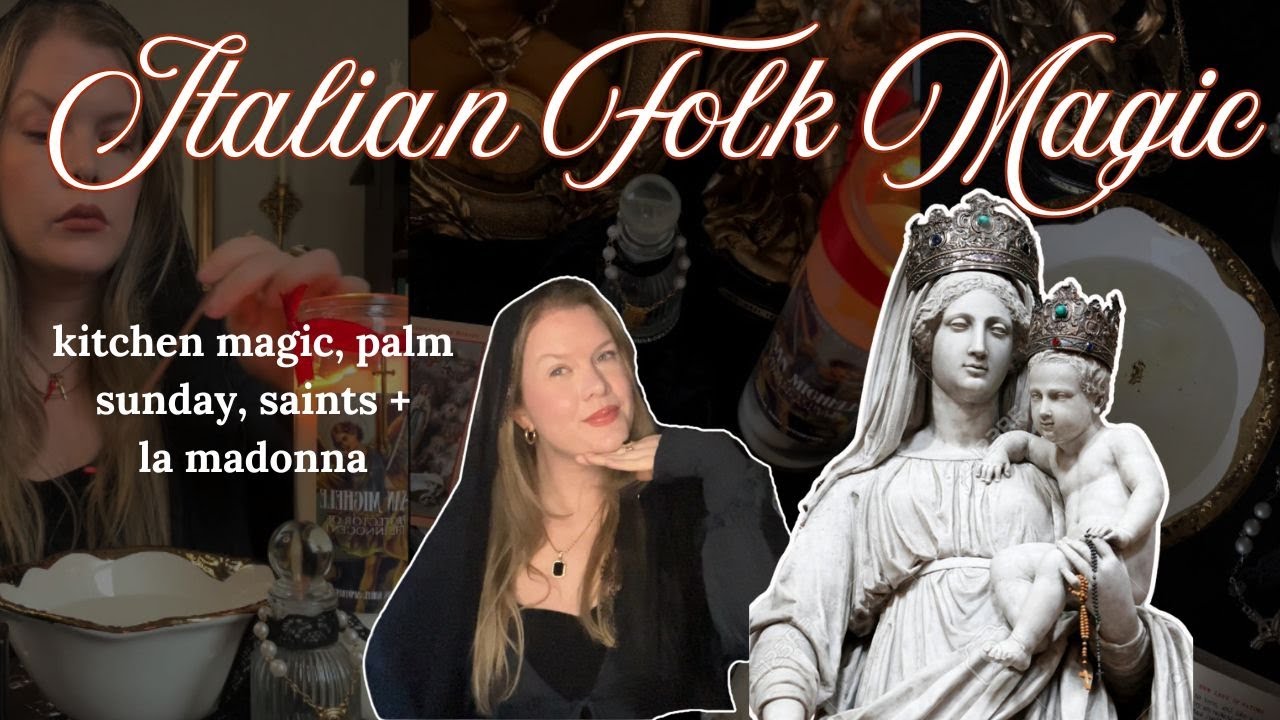 italian folk magic & palm sunday 🌿 kitchen magic, saints, la madonna ...