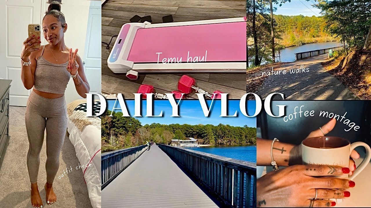 A Few days in my Life | Pink treadmill from Temu, workouts, & more🫶🏾 ...