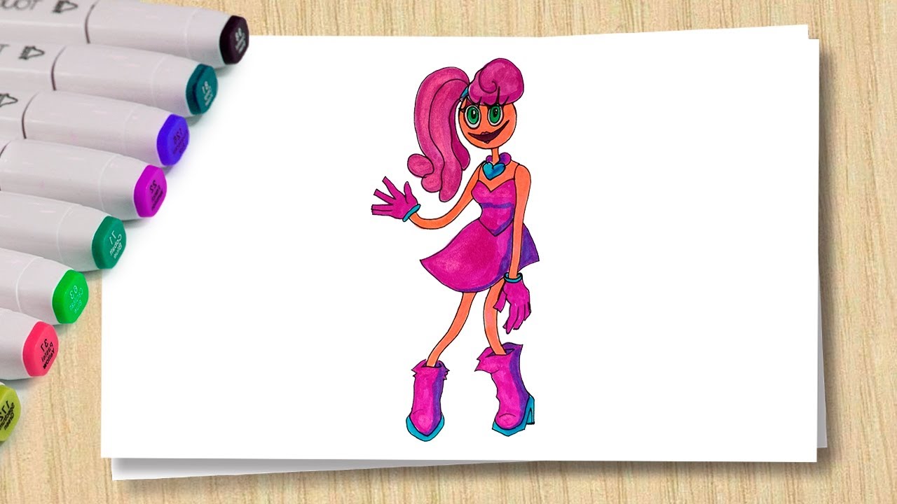 Рисуем Мамочку из Поппи Плейтайм / How to Draw MOMMY LONG LEGS - YouTube